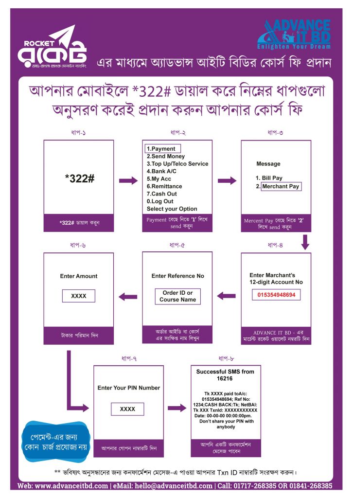 How to Pay Advance IT BD through Rocket - Dutch Bangla Mobile Banking